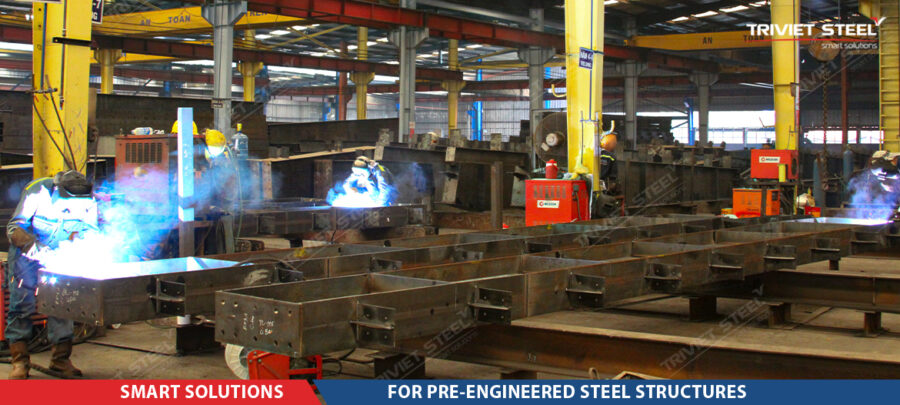 MANUFACTURING PROCESS OF STEEL STRUCTURE - Nhà Thép Trí Việt